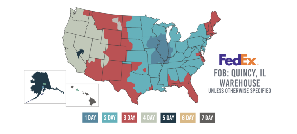Shipping Rates – Melrose International